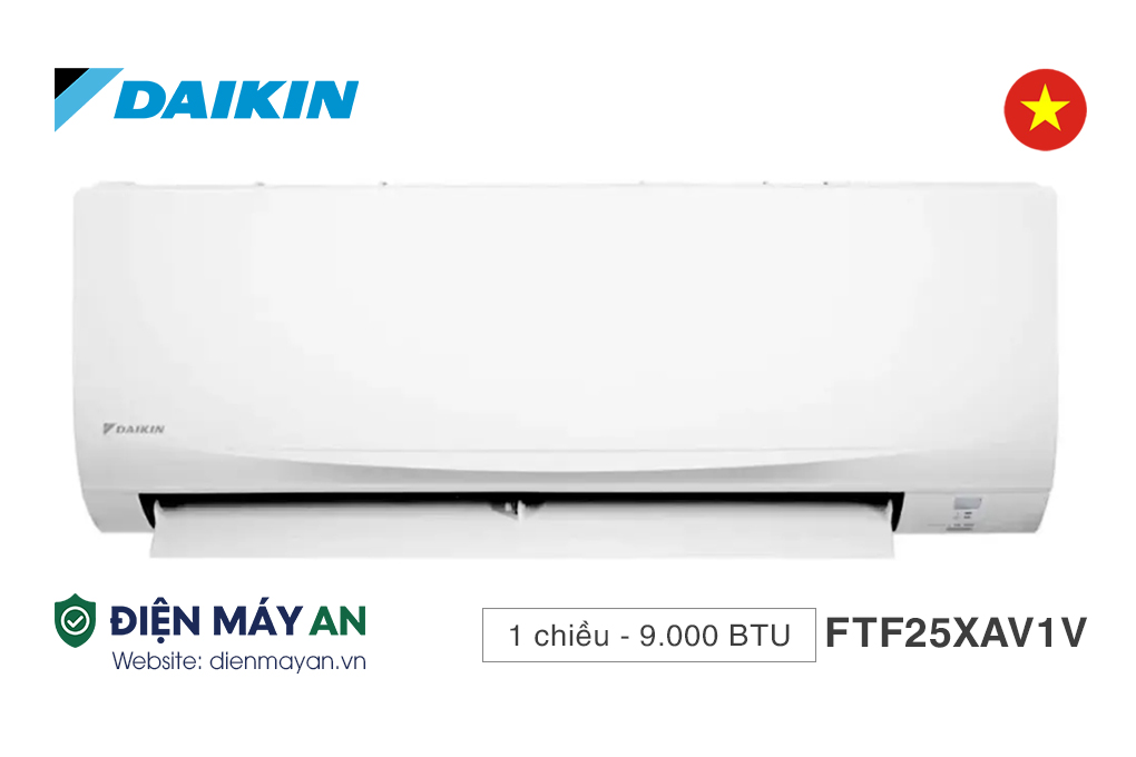 Điều Hòa Treo Tường Daikin 9000 BTU 1 Chiều FTF25XAV1V